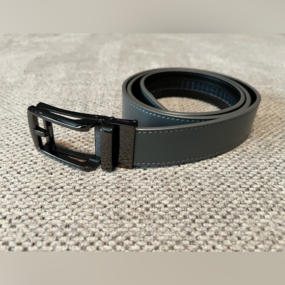 comfort click | Accessories | Mens Comfort Click Belt Grey Leather ...